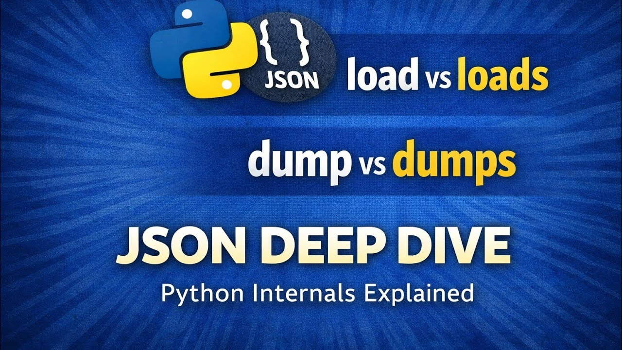 Python JSON Module Tutorial: load, loads, dump, dumps & Error Handling