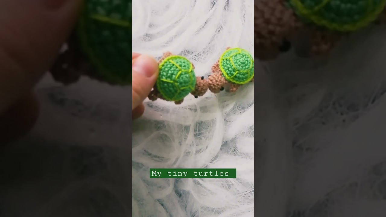 Crochet tiny turtle pattern