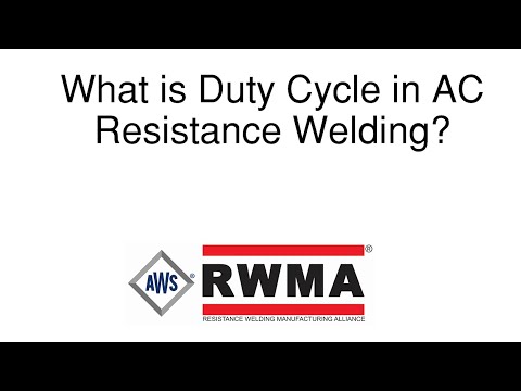 What is duty cycle in AC Resistance Welding?