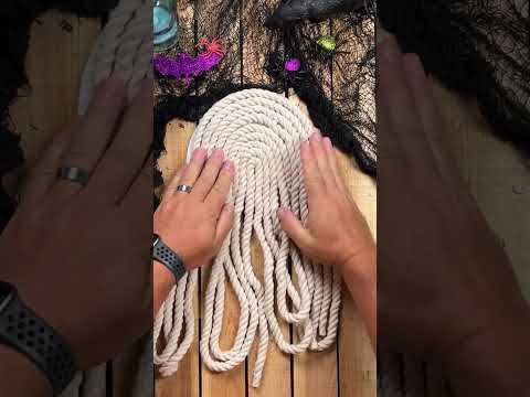 They said it wasn't really macrame...#halloweendiy #halloweendecor #halloween