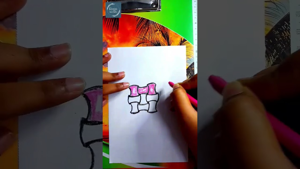 How to draw 3D doodle art / cute doodle art for kids / #doodle #art #3d