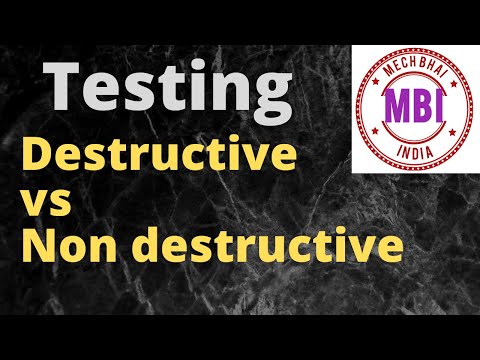 Difference between Destructive Testing and Non Destructive Testing in Hindi | DT vs NDT in Hindi