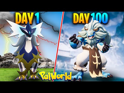 I Survived 100 DAYS on Palworld NEW Island Feybreak!