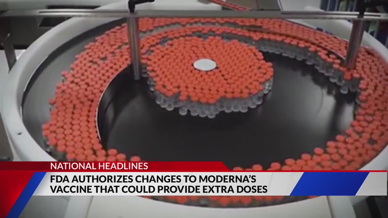 Moderna gets FDA OK for two changes to get extra vaccine doses from each vial