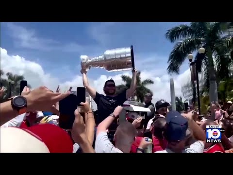 Stanley Cup goes on a trip around Fort Lauderdale following Panthers championship win