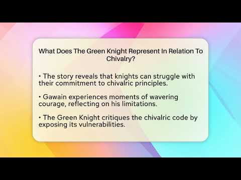 What Does The Green Knight Represent In Relation To Chivalry? - The Prose Path