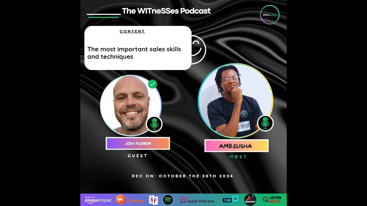 The Most Important Sales Skills And Techniques | Josh Flower