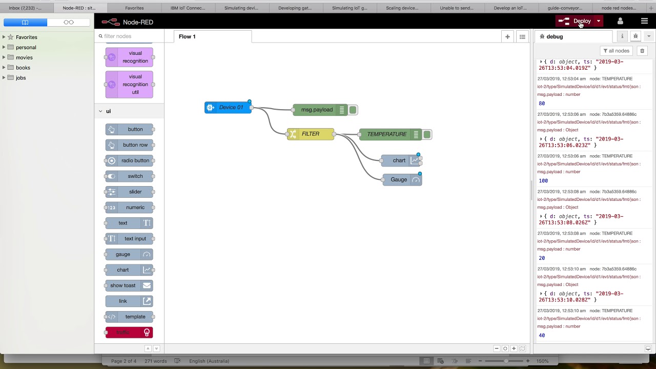 Add UI nodes to Node-RED