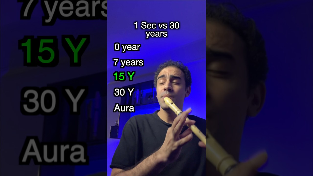 1 Sec VS 30 years! 🎵🔥🔥 #beatbox #recorder #flute #medhatmamdouh