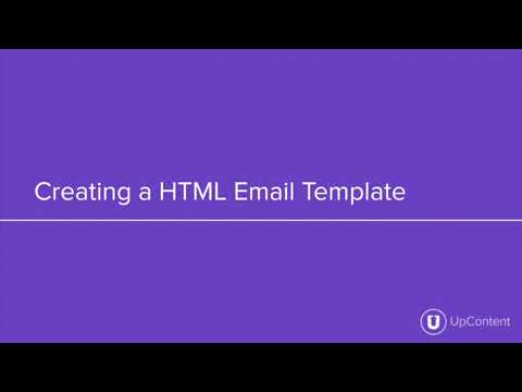 Creating a Custom HTML Email Template in UpContent