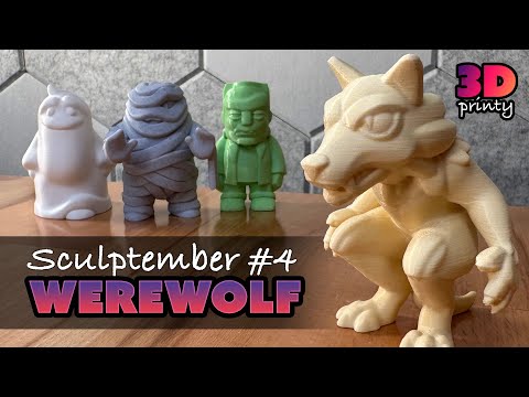 Free 3D file Mini Werewolf - Sculptember Model #4・3D print object to ...