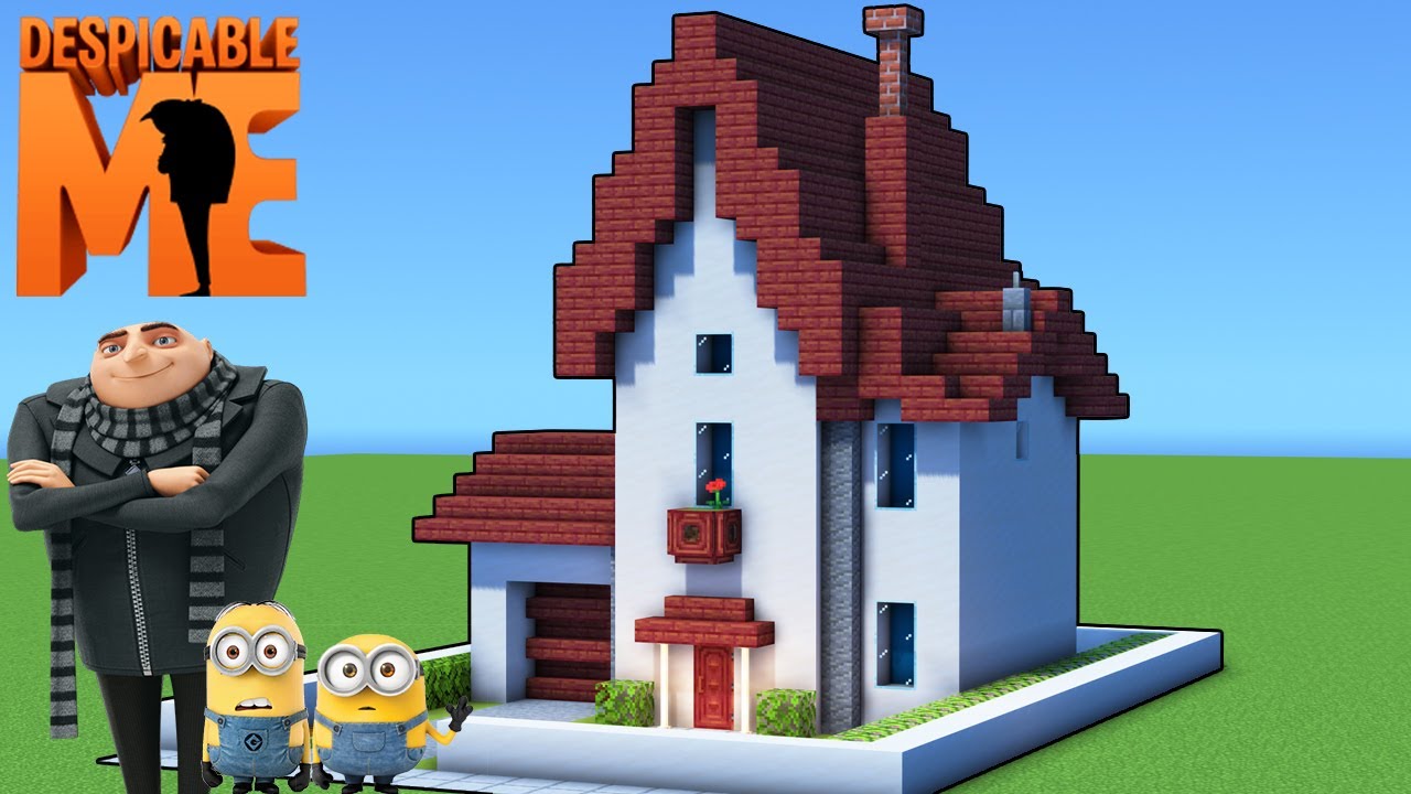 Minecraft Tutorial: How To Make Grus Neighbourhood From Despicable Me ...