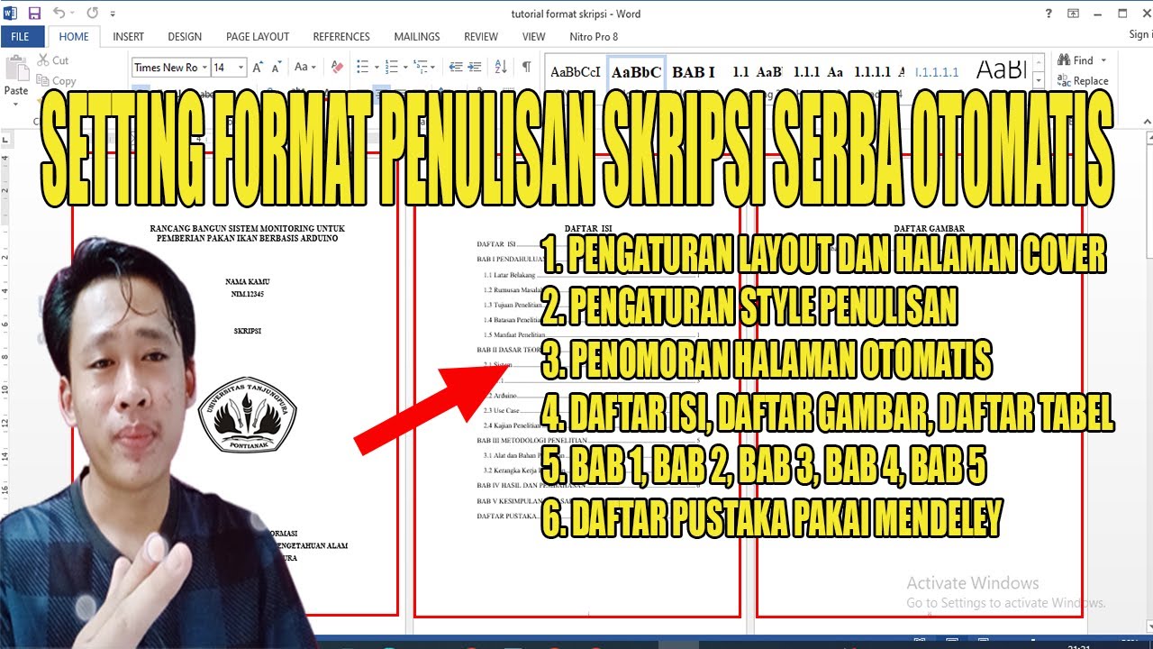 AUTOMATIC SETTING OF THESIS WRITING FORMAT IN WORD | NEW 2023
