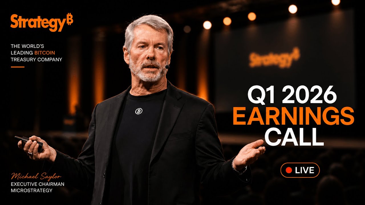 Breaking Live: Strategy Reports Q1 2026 Financials, Michael Saylor Talks Bitcoin