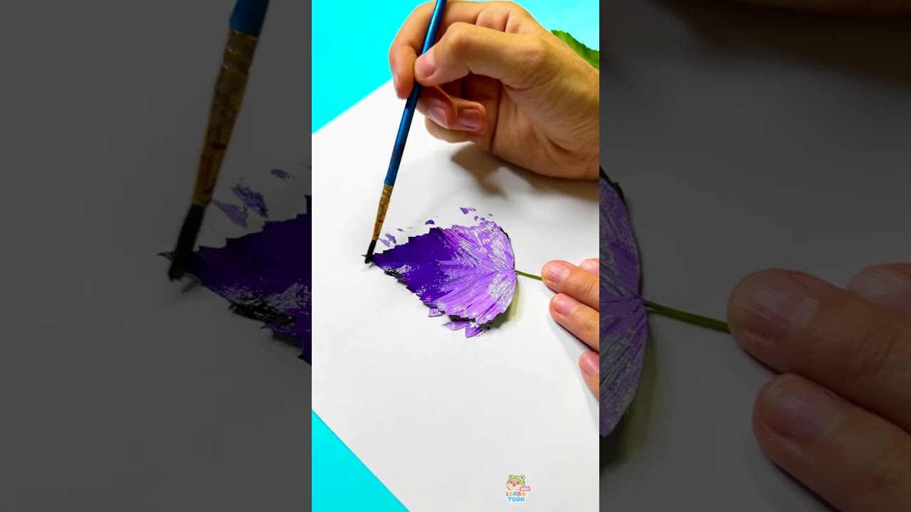 Easy Butterfly Drawing Using Tree Leaves 🍃 🦋 #Art #Drawing
