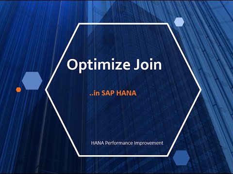 Optimize Join in SAP HANA