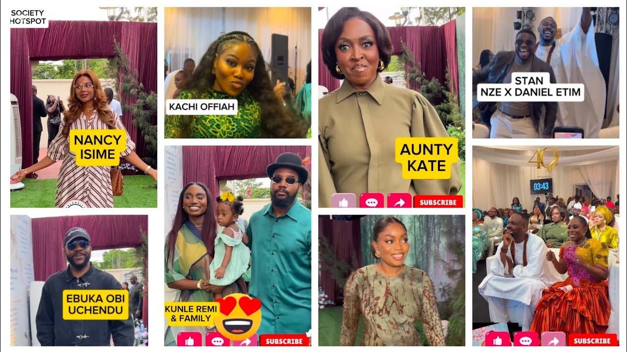 Daniel Etim Effiong gushes over his wife,Toyosi, at her 40th birthday party. 