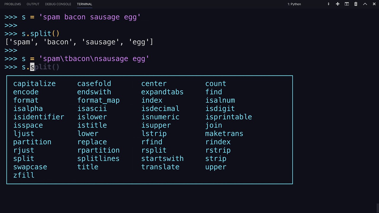 Converting Between Strings and Lists in Python