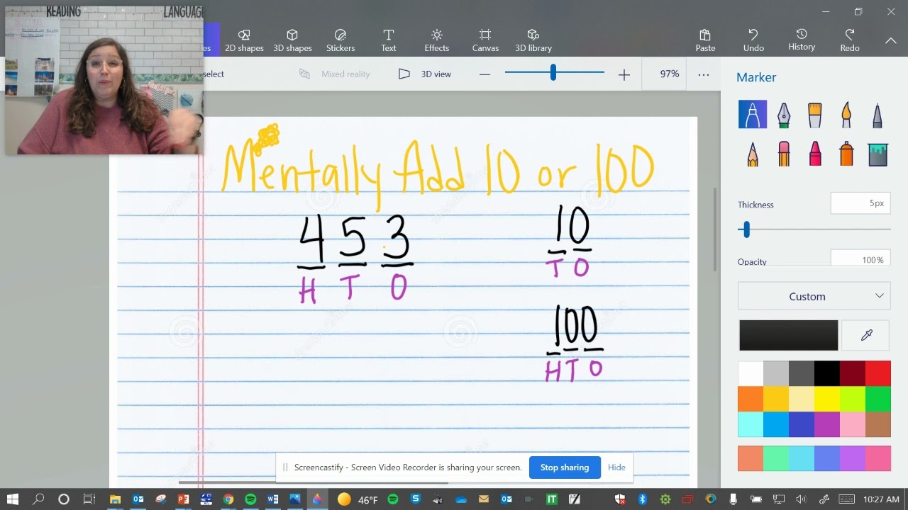 2nd Math: Mentally Add 10 or 100