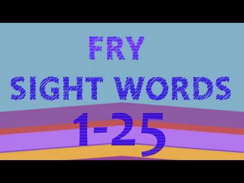 Learn to Read 📖: Fry Sight Words 1-26 (w/Spanish Translation)