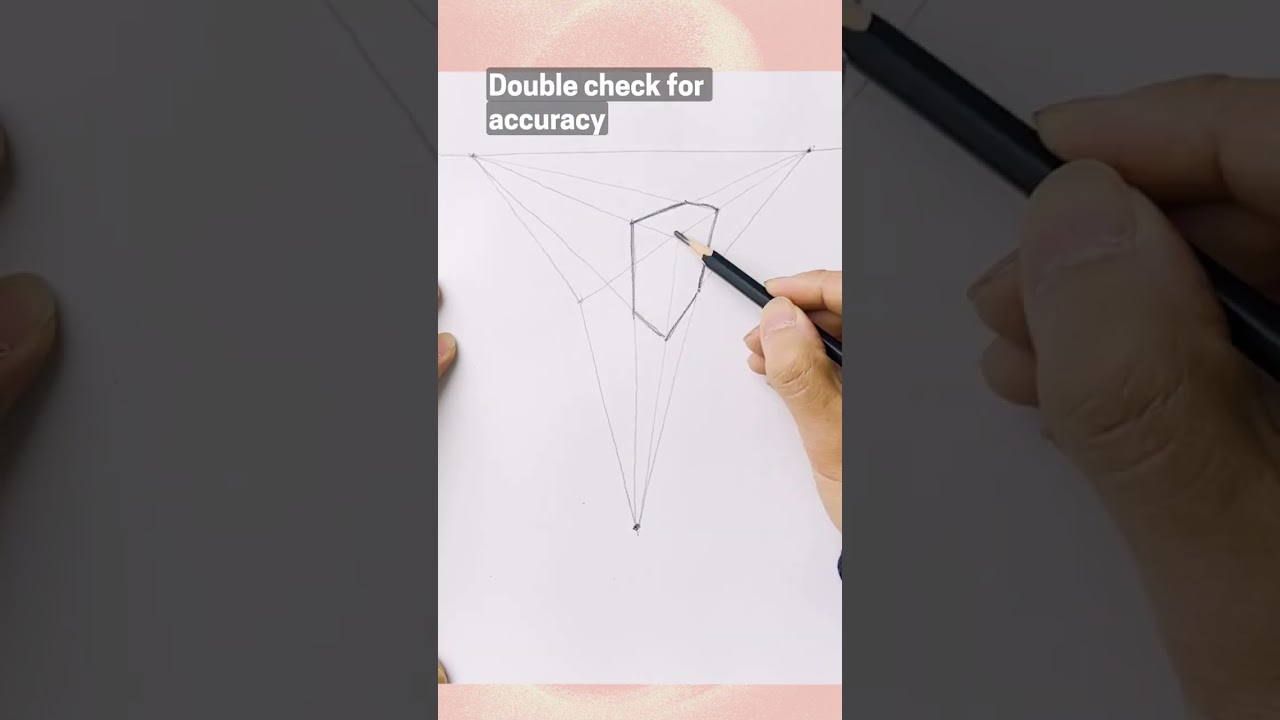 Drawing in 3 Point Perspective  #howtodraw #drawingtutorial