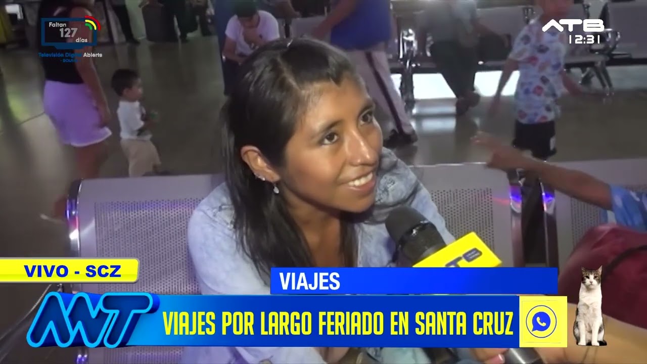 Alta afluencia de viajeros en la Terminal Bimodal de Santa Cruz por ...
