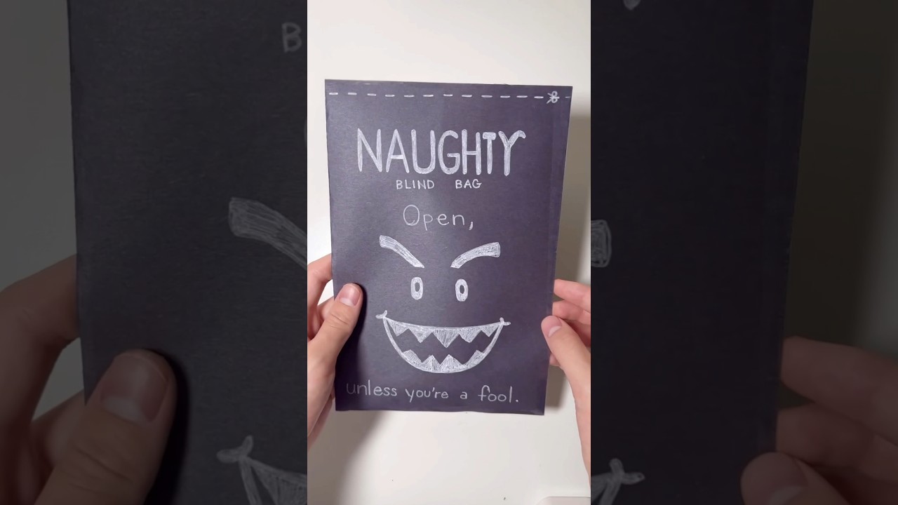 this blind bag hates me…  | NAUGHTY BLIND BAG paper diy 👿 #diycrafts #papercraft #surprise