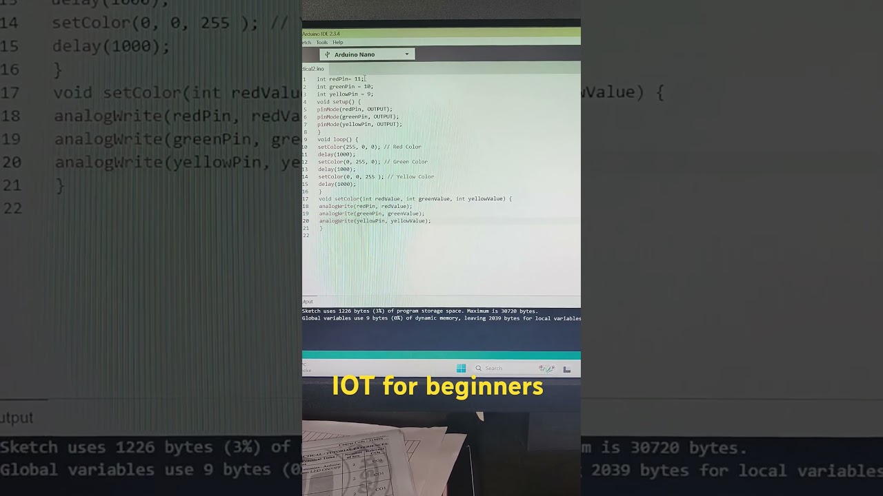 IOT practical no 2 | 314006 | execution with output|Change the color of LED|RGB