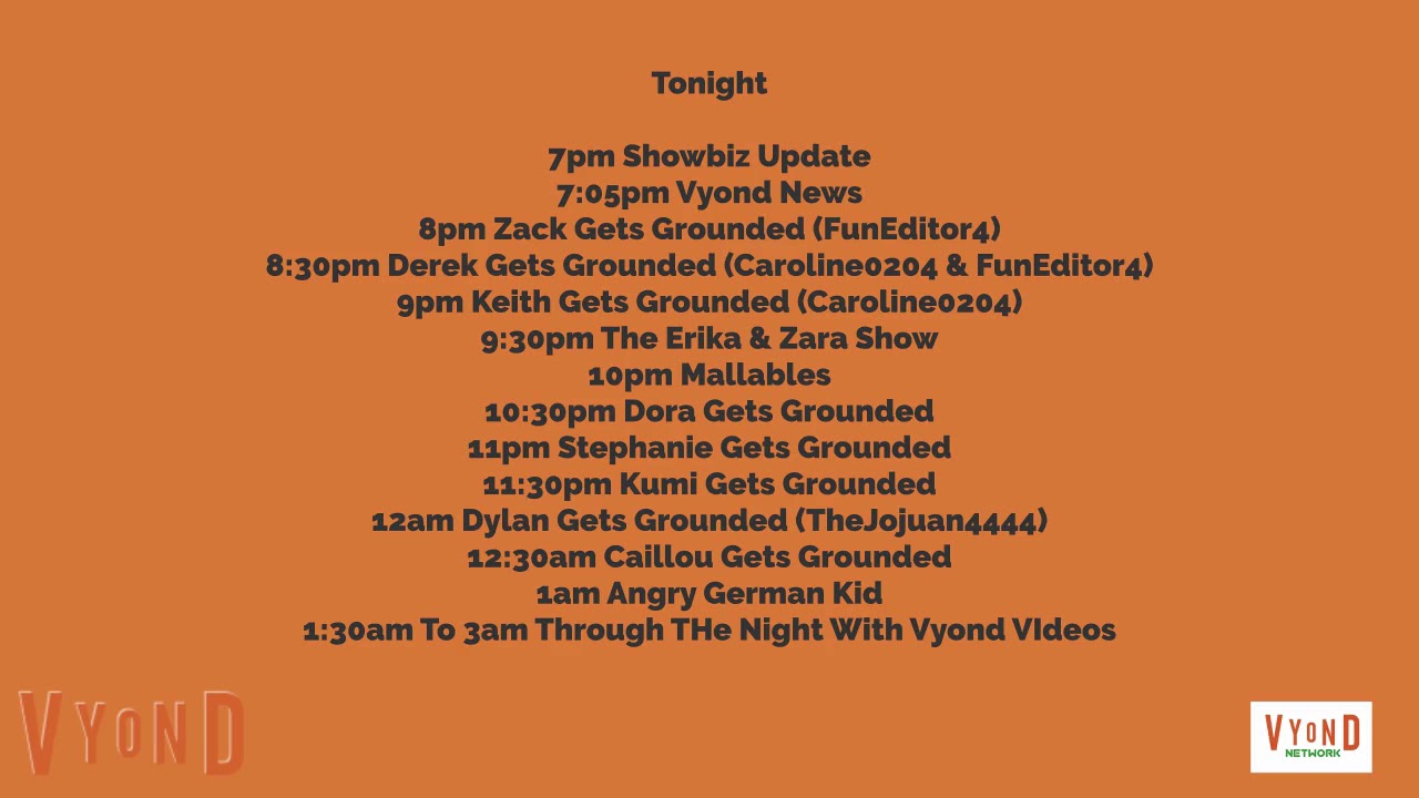 Vyond Network UK Programme Menu