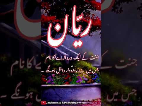 Rayyan name meaning in urdu | Muslim boys name | Trending | Arabic names | ریان | Unique names
