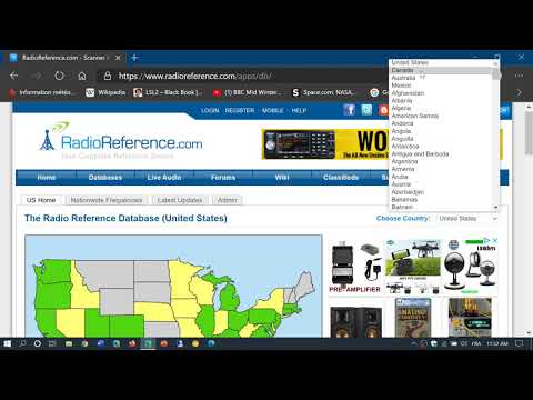 Radio Reference to find frequencies in the VHF UHF range