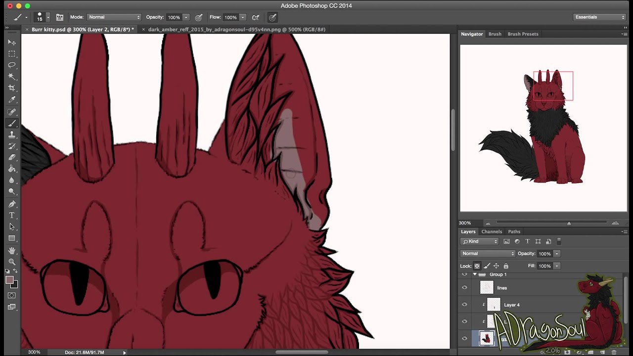 DarkAmber Kitty SpeedPaint