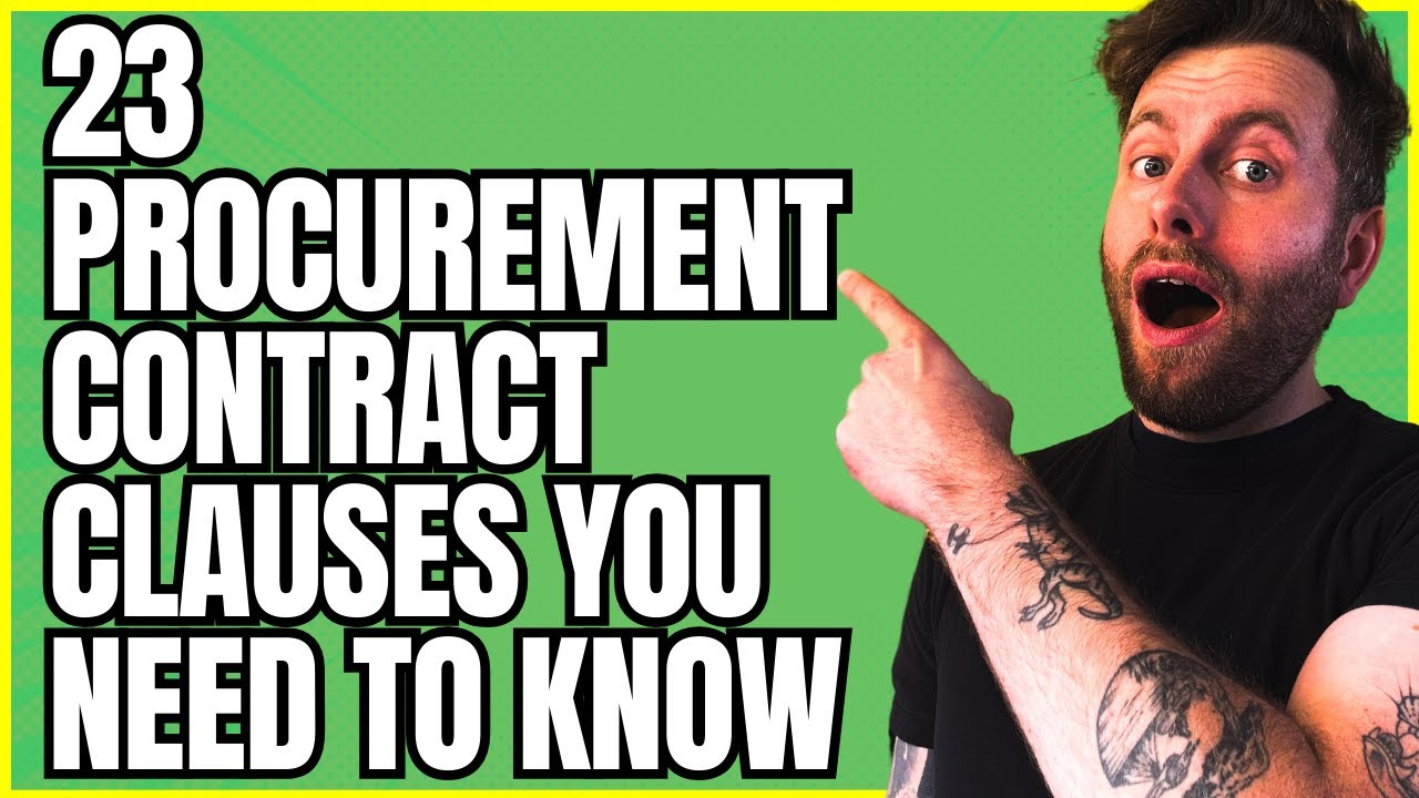 23 Essential Procurement Contract Clauses You Must Understand | Galaxy.ai 23 Essential Procurement Contract Clauses You Must Understand | Galaxy.ai
