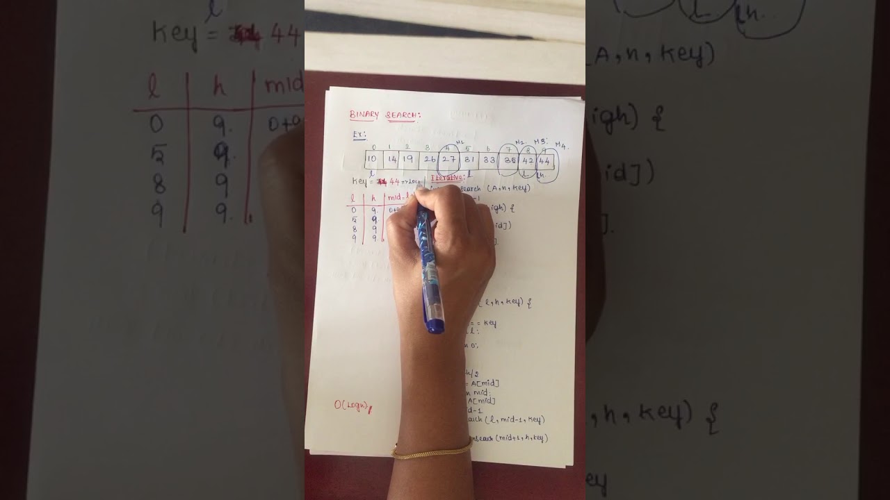02 Binary Search - Iterative and recursive method
