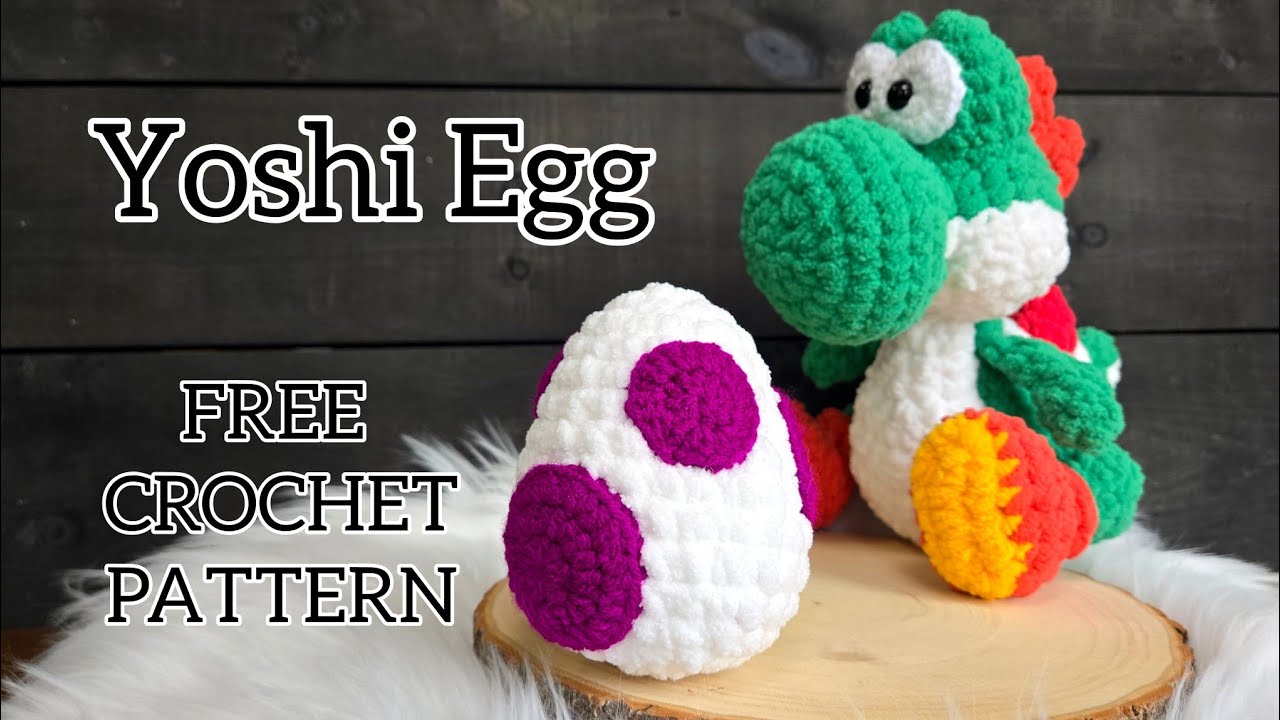How to Crochet a Yoshi Egg : FREE PATTERN TUTORIAL