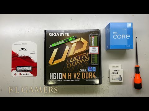 intel Core i3 12100 GIGABYTE H610M H V2 DDR4 E-SUPERCASE PC Build
