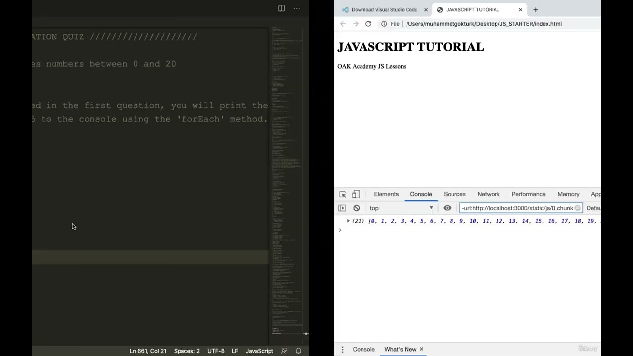 8  Array Iteration Quiz Solution - (JAVASCRIPT ARRAYS) TUTORIAL FOR BEGINNERS