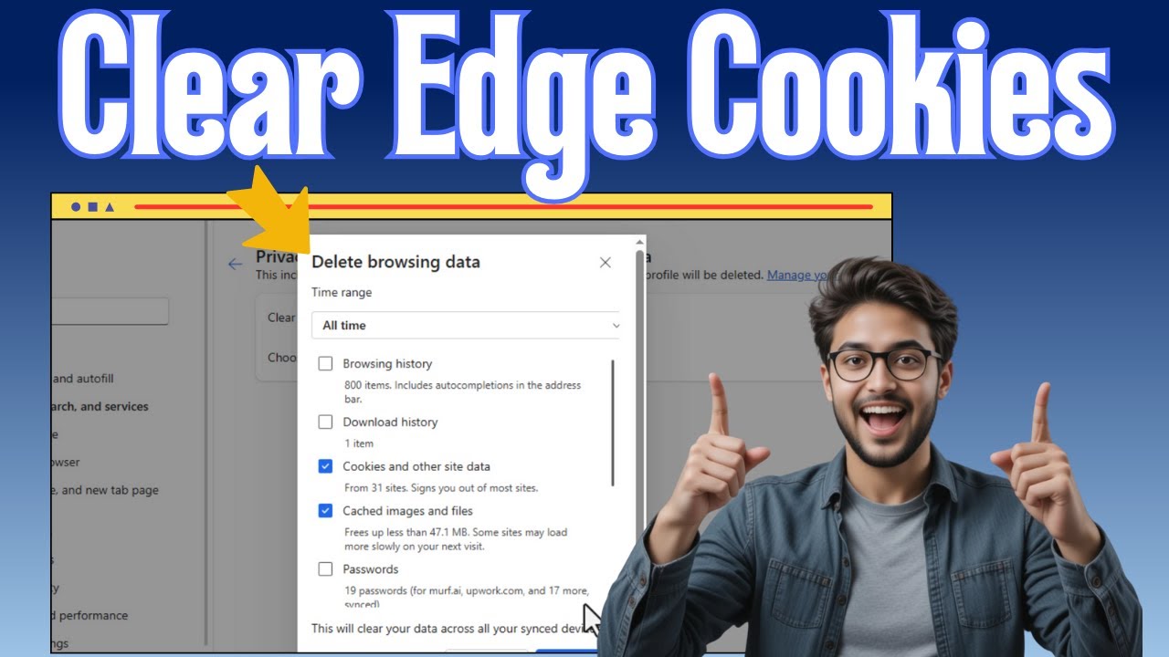 How To Delete Cookies From Microsoft Edge | Browser Privacy & Speed (2025)