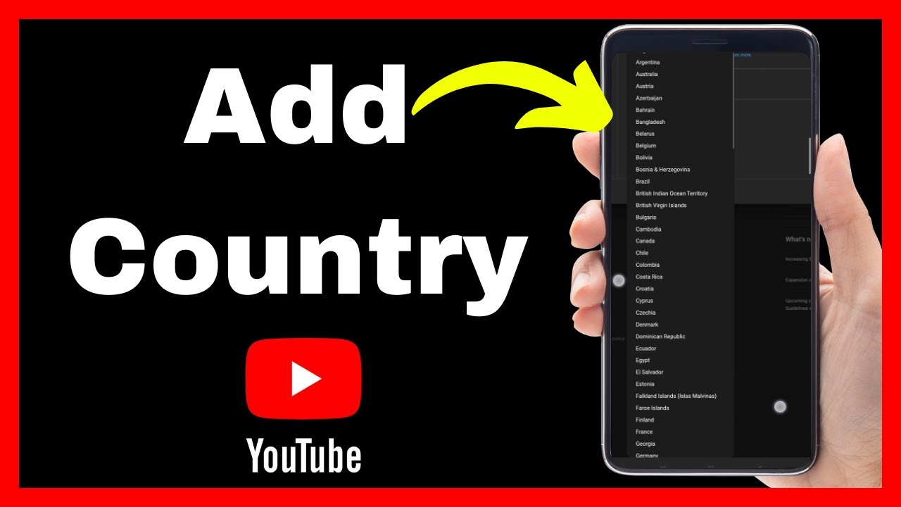 How To Add Country Of YouTube Channel In Mobile - Quick Tutorial