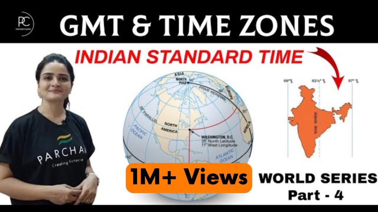 World Map: GMT, Time Zones & Indian Standard Time (हिंदी में) | Concept & Numericals