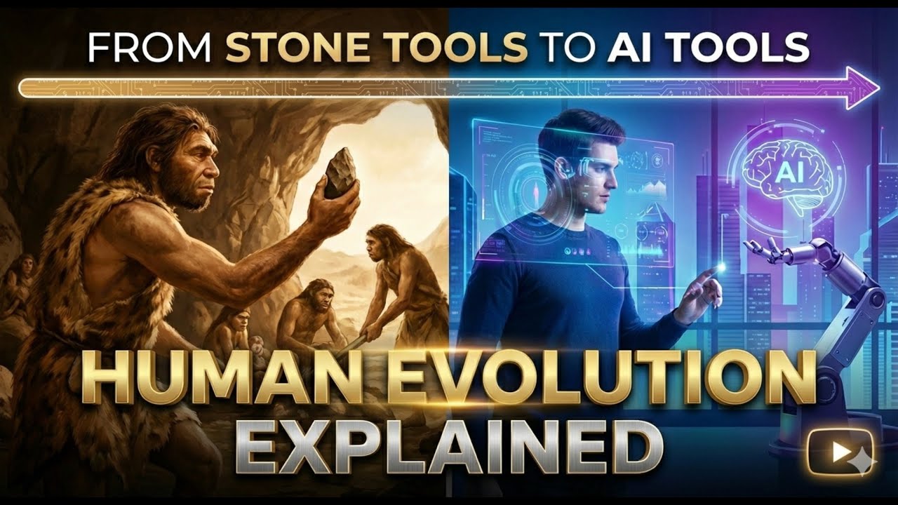 FROM STONE TOOLS TO AI TOOLS - HUMAN EVOLUTION EXPLAINED