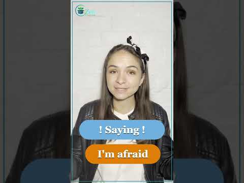 Instead Of Saying "I'm Afraid" Try These 2 English Alternatives #shorts