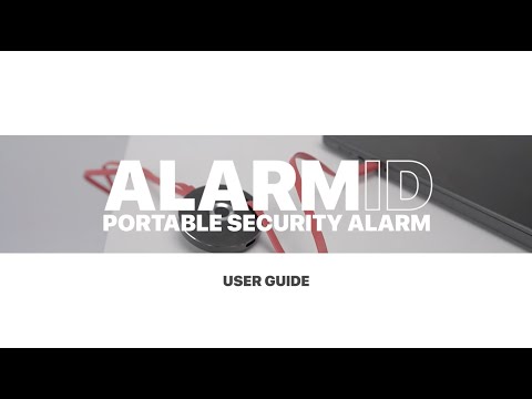 AlarmID Portable Security Alarm User Guide