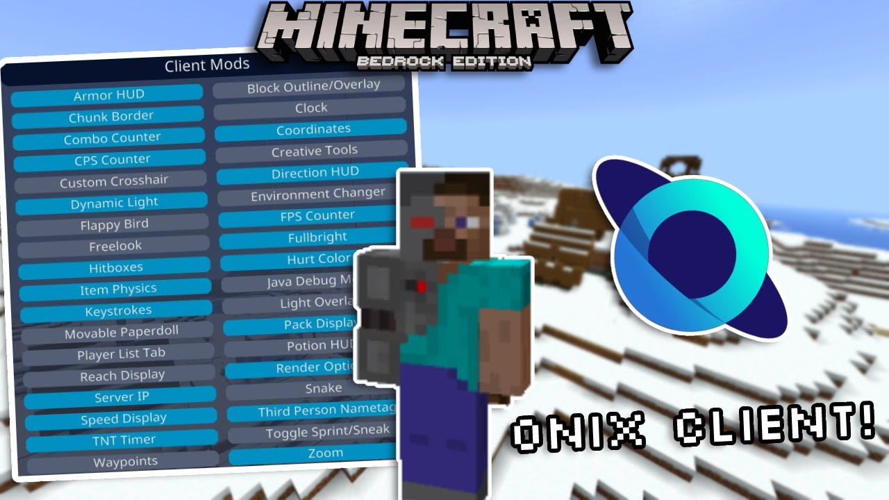 How to Install Onix Client Tutorial for Minecraft Bedrock Edition 1.19 (2023)
