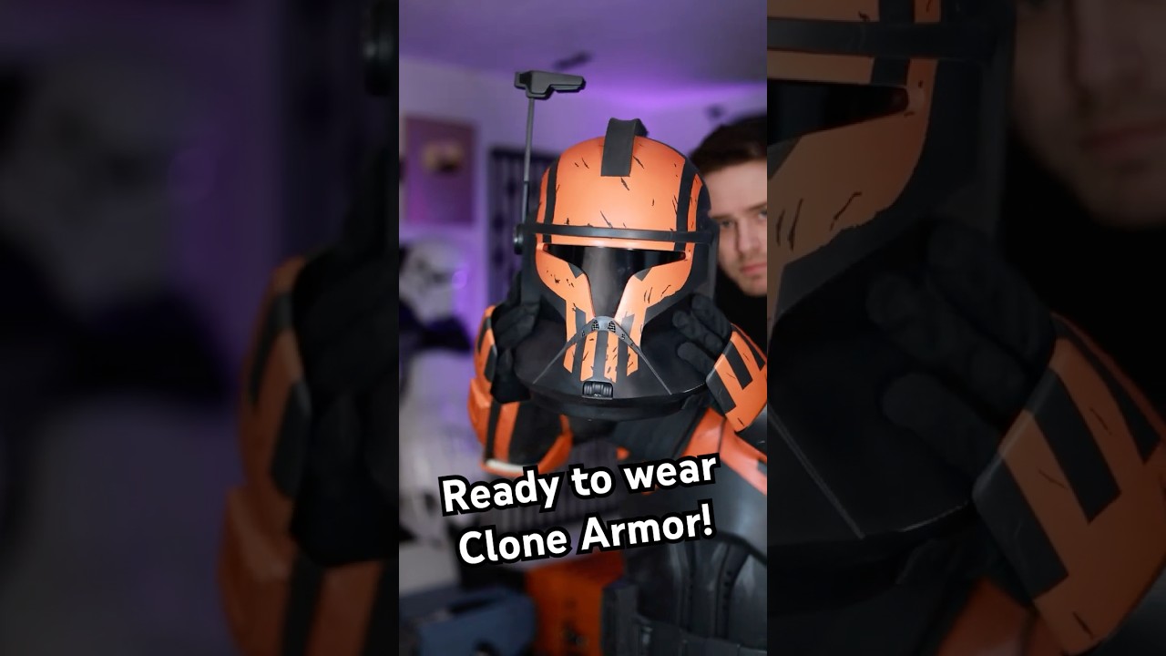 Ready to wear clone trooper armor armor from ​⁠@CyberCraftHelmets #clonetrooper #starwars #shorts