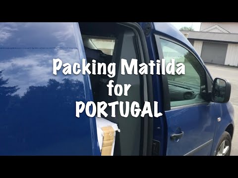 Packing the van for PORTUGAL