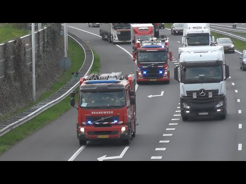 Hulpdiensten met spoed naar zwaar ongeval in Beneluxtunnel bij Schiedam!