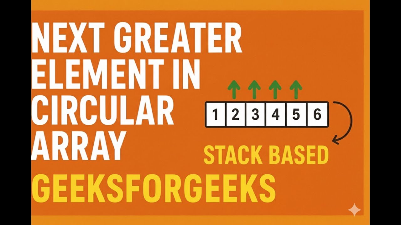 Next Greater Element in Circular Array | GeeksforGeeks Solution Explained