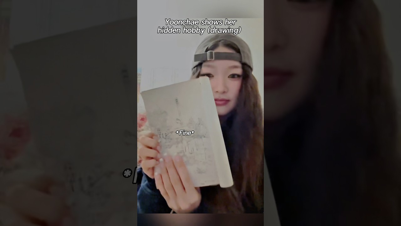 She said she likes drawing buildings and houses🥹 #katseye #yoonchae
