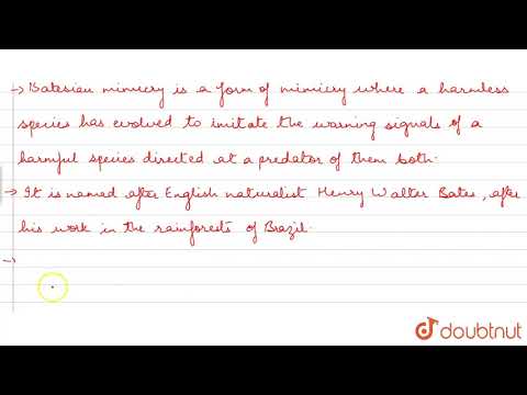 Define Batesian mimicry . Give one example . | 12 | ORGANISMS AND POPULATIONS | BIOLOGY | PRAD...